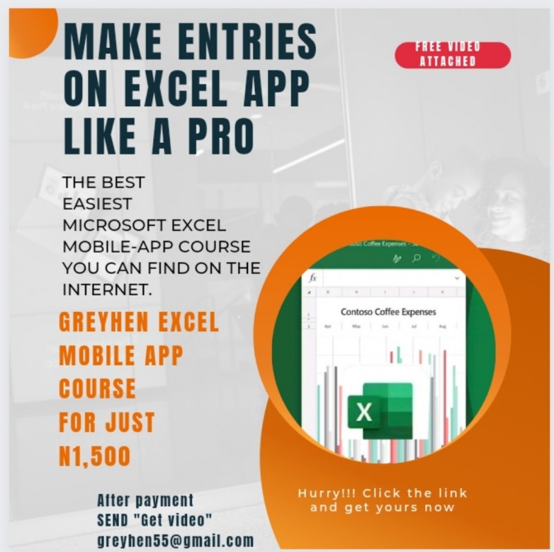 Buy Geyhen Excel Mobile App Course by Precious Okpohwo on Selar
