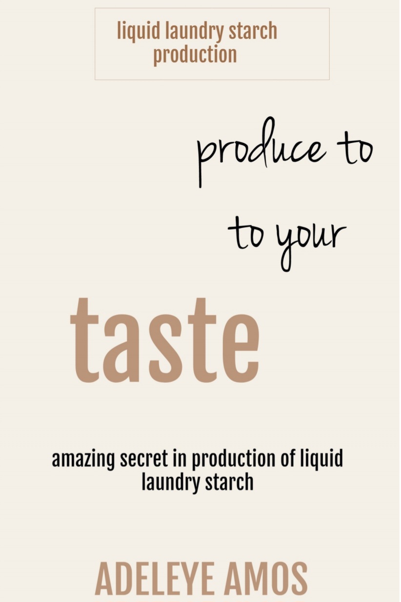 Buy Liquid laundry starch. by Adeleye amos on Selar