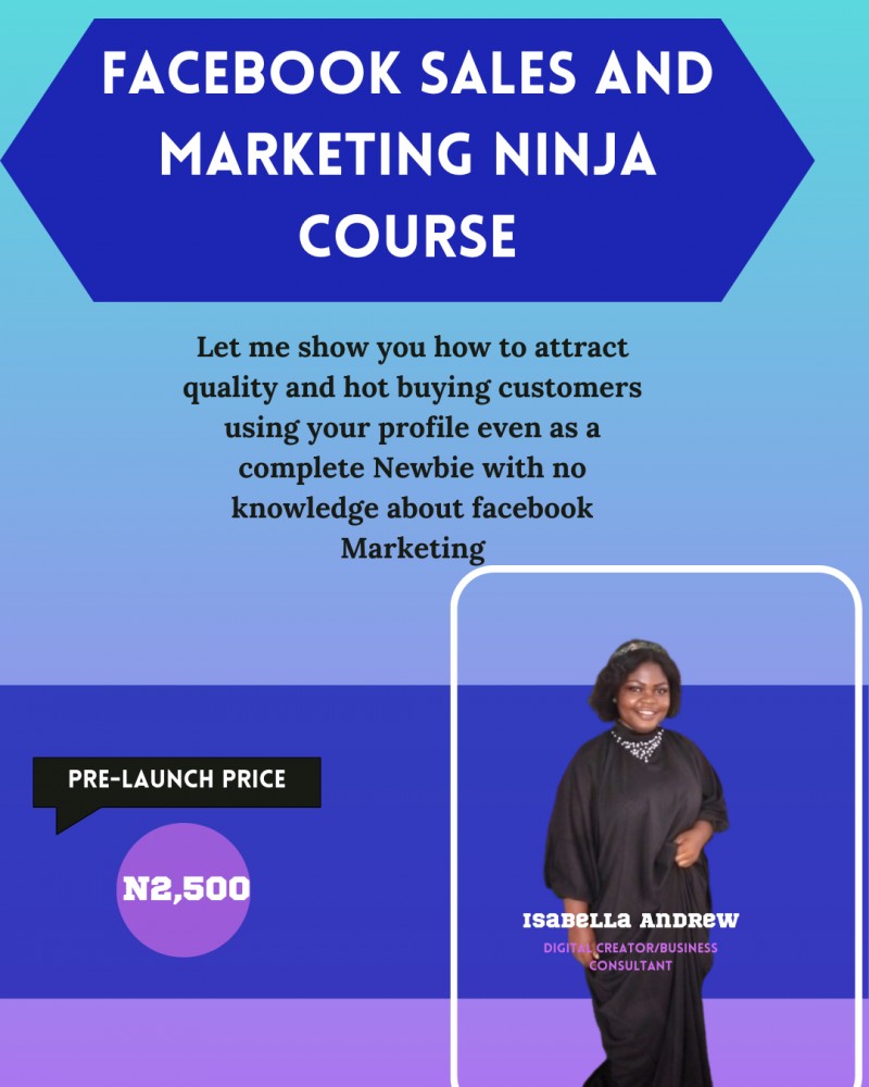 Buy Facebook Sales & Marketing Ninja by Isabella Andrew on Selar.co