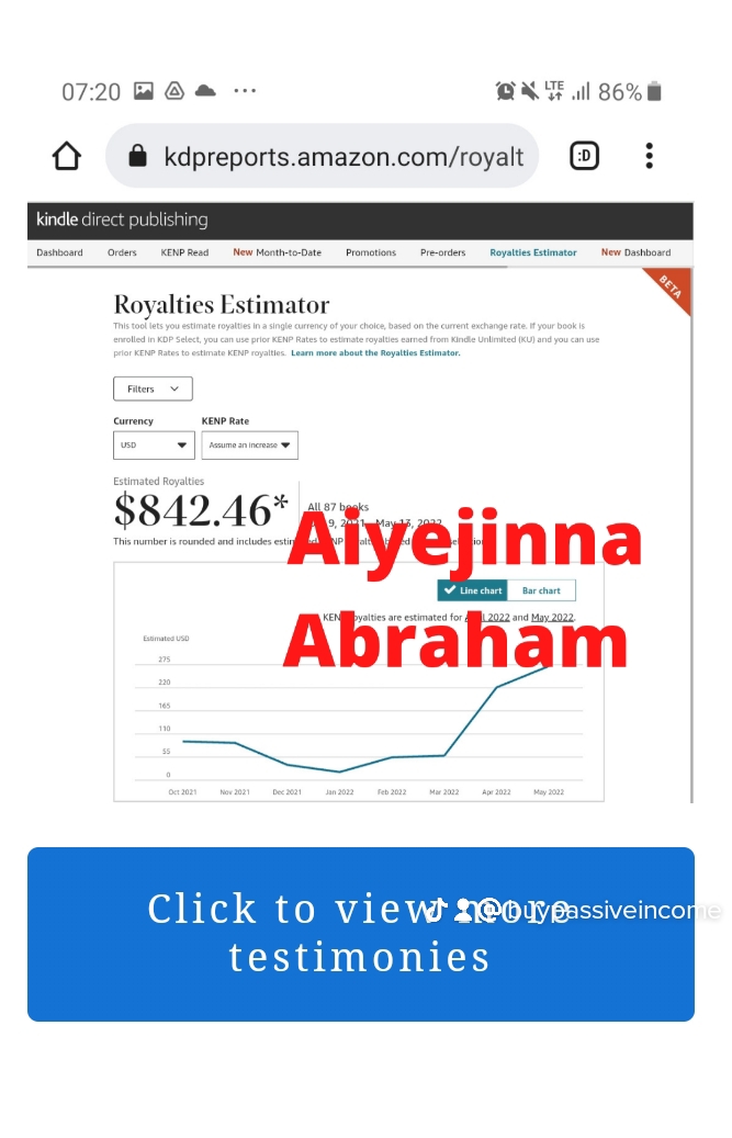 Get "Amazon KDP using Smartphone by Abraham" by RAYMARK REMA on Selar