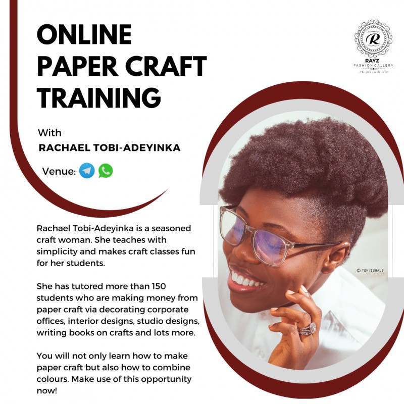 Buy PAPER CRAFT TRAINING by Rachael Tobi-Adeyinka on Selar