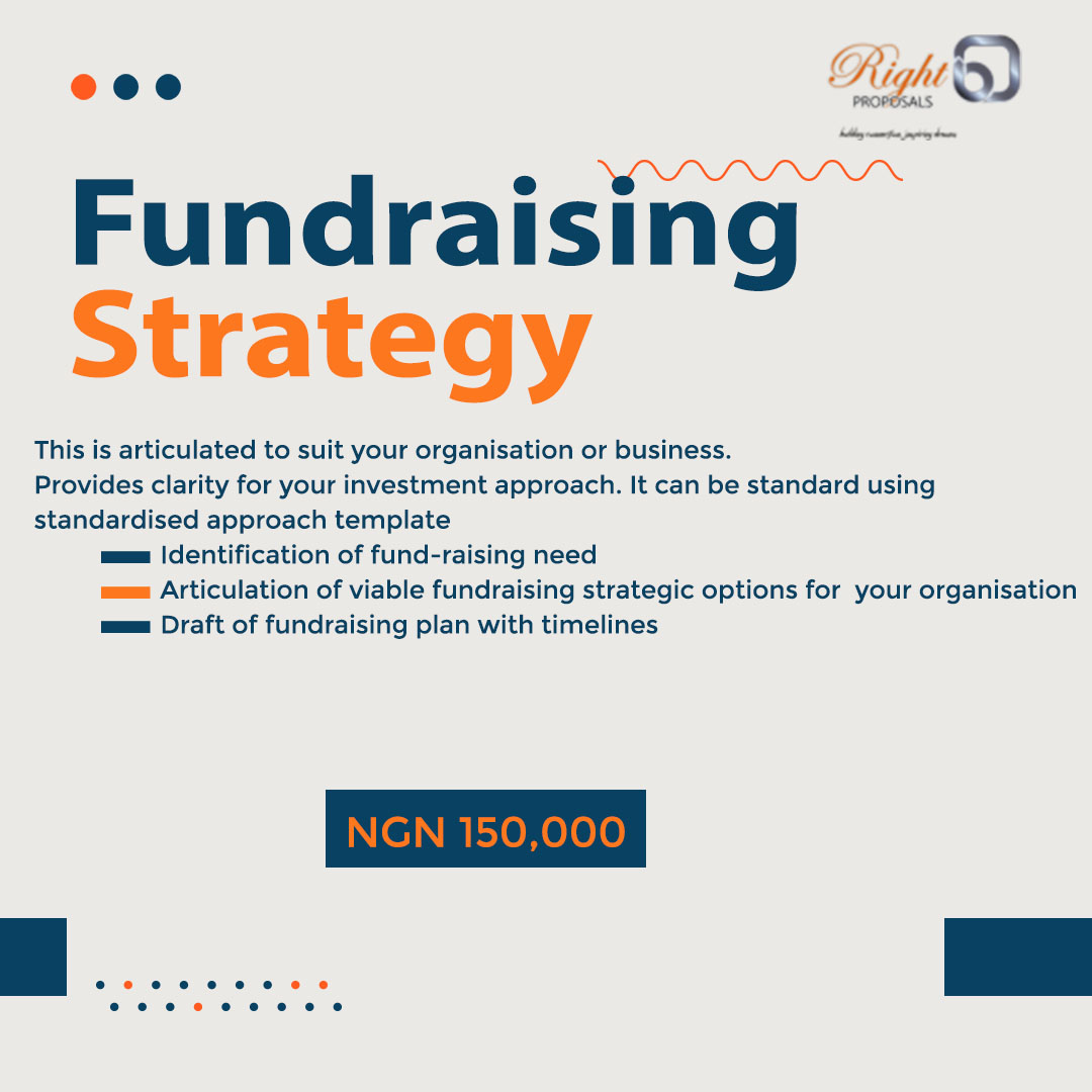 Buy Fundraising Strategy Standard plan by Right Proposals on Selar