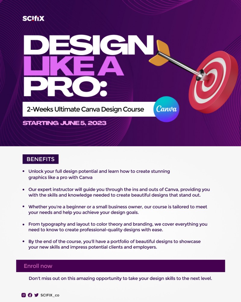 Buy DESIGN LIKE A PRO: 2-Weeks Ultimate Canva Design Course by Gbenga Alao on Selar