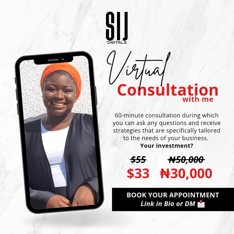 Buy Virtual Consultation by SIJumah Digitals on Selar.co