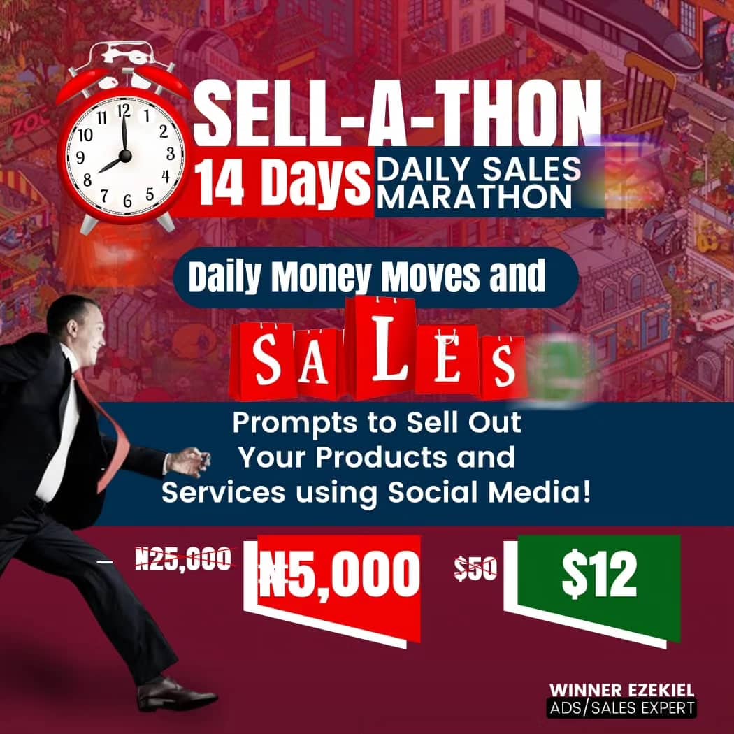 Buy SELL-A-THON: 14 Days Daily Sales Marathon by Winner Ezekiel ...