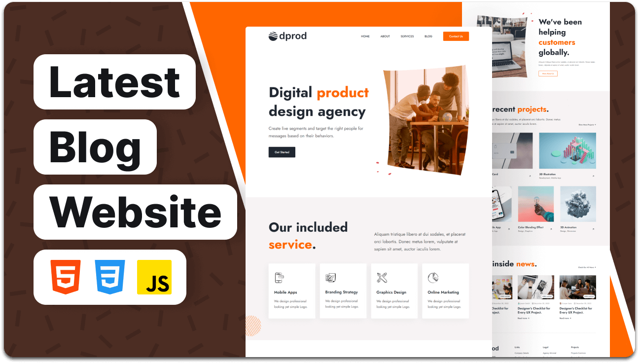 Buy Blog Website Template by Samuel Cee on Selar