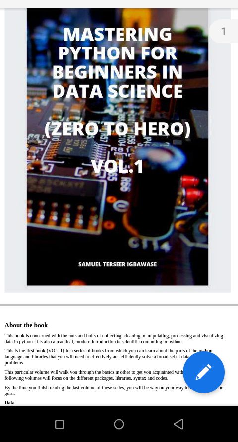 Buy MASTERING PYTHON FOR BEGINNERS IN DATA SCIENCE: VOL 1 by Igbawase Terseer Samuel on Selar