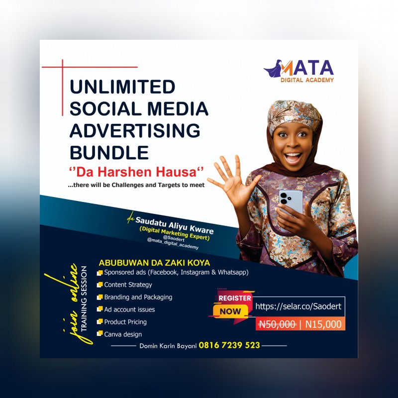 Buy UNLIMITED SOCIAL MEDIA ADVERTISING BUNDLE by Saudatu Aliyu Kware on ...