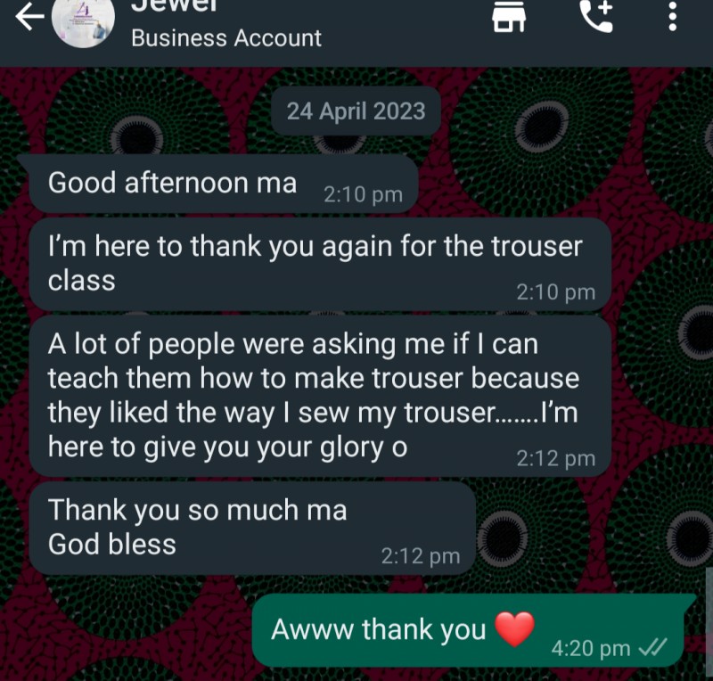 Buy The Perfect Trouser Class by Chioma Inyang on Selar