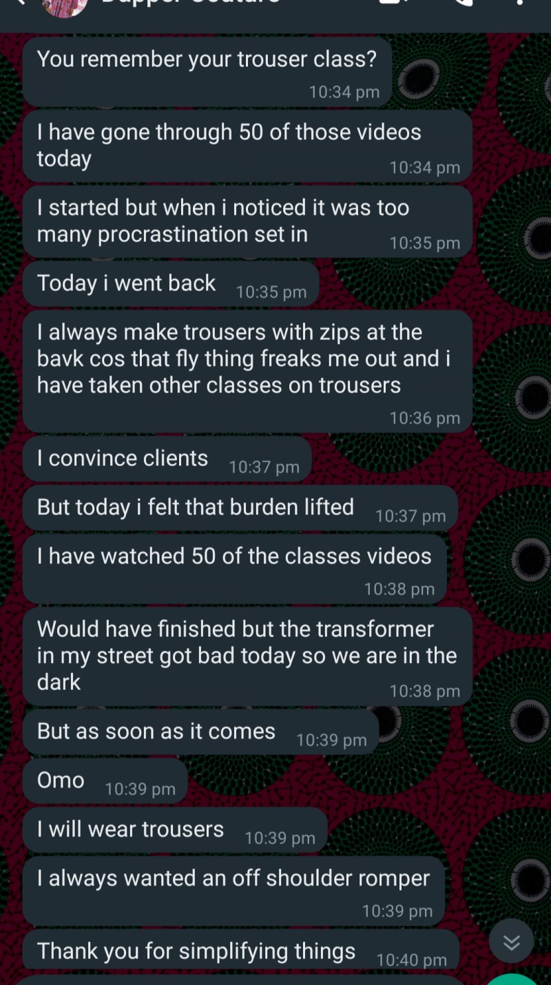 Buy The Perfect Trouser Class by Chioma Inyang on Selar