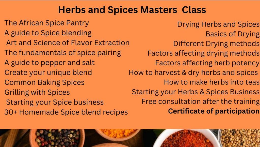 Buy Master Class on Herbs and Spices by Seun Adeyinka on Selar
