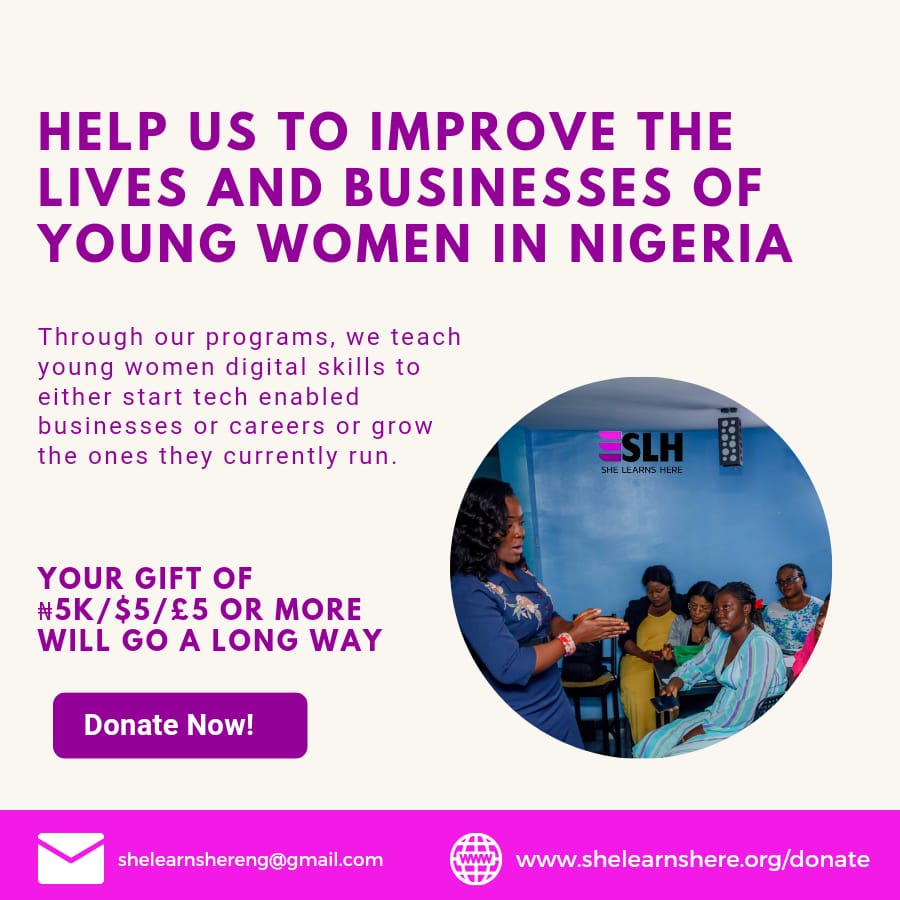 Subscribe Donate To SLH initiative by She Learns Here initiative for ...