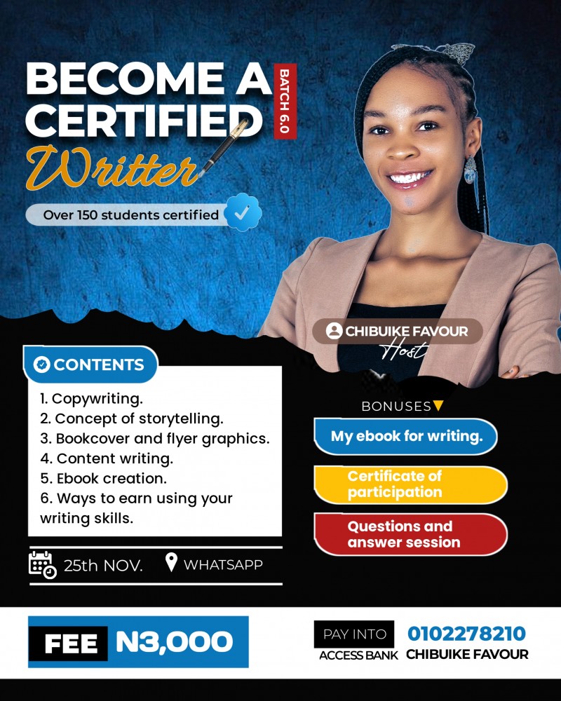 Buy WRITING MASTERCLASS by Chibuike favour kosarachi on Selar