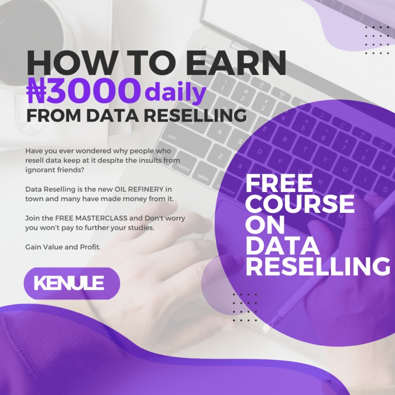 Get Free Course on Data Reselling by Kenule Princewill on Selar
