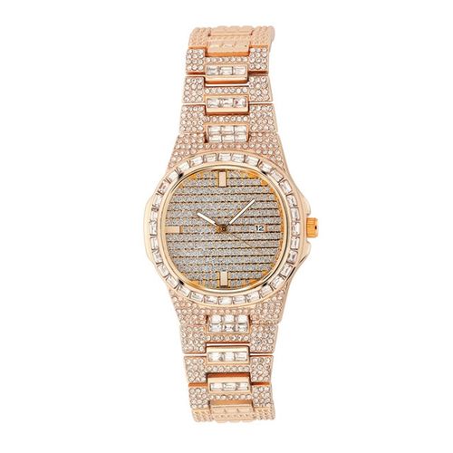 Buy Grillz Iced Out Diamond Watch Quartz Gold Silver Color Micro Paved buy-grillz-iced-out-diamond-watch-quartz-gold-silver-color-micro-paved