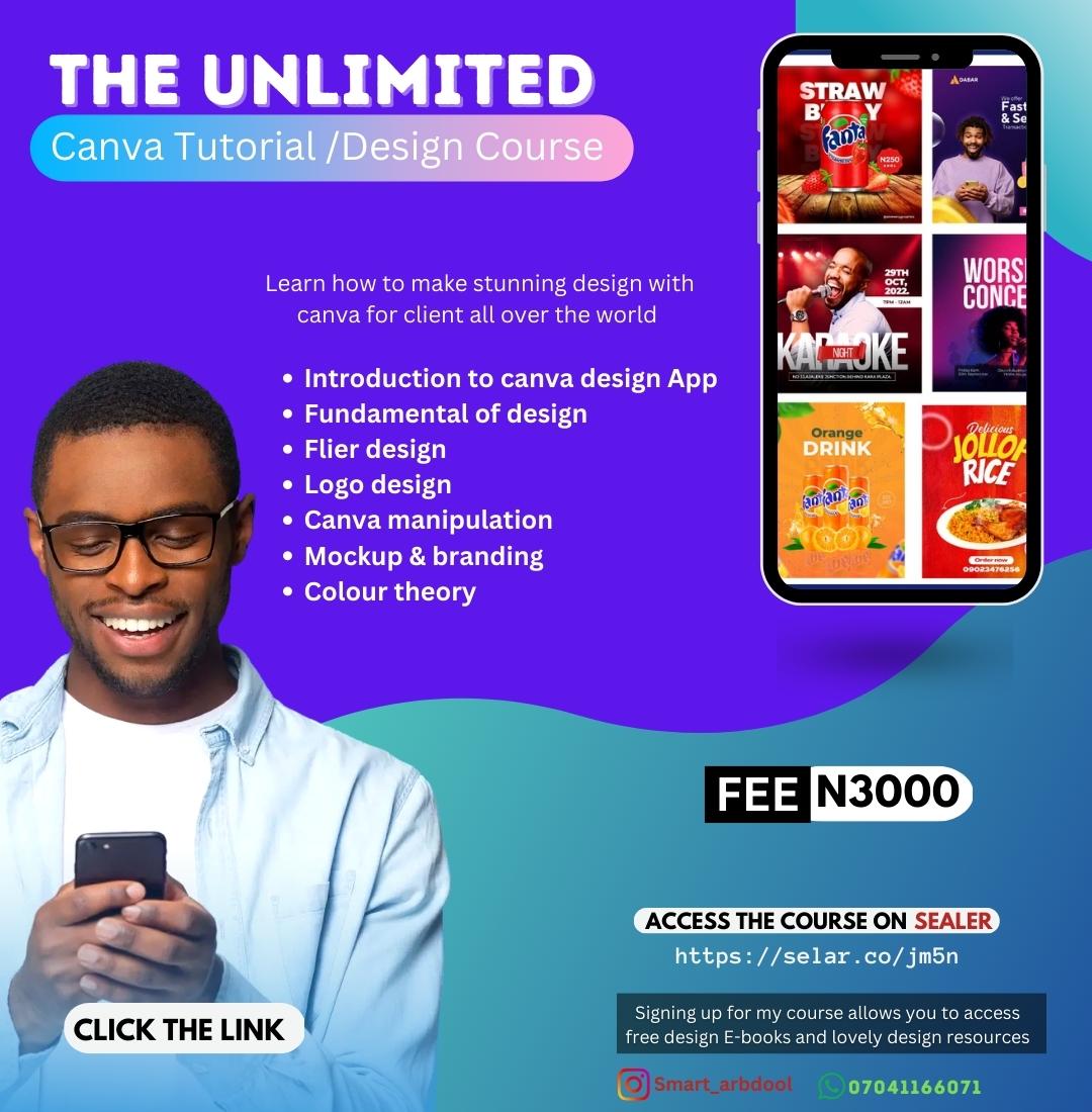 Buy The Ultimate Canva Tutorial /design course by Abdulmalik Badamasi ...