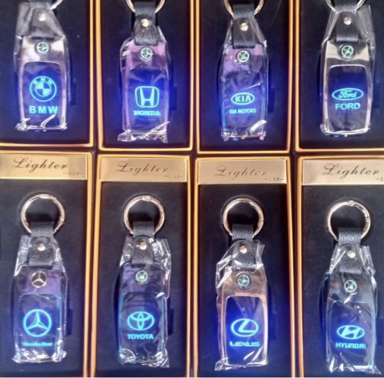 Buy Led luxury logo vehicle key-holder / Lighter usb rechargeable by ...