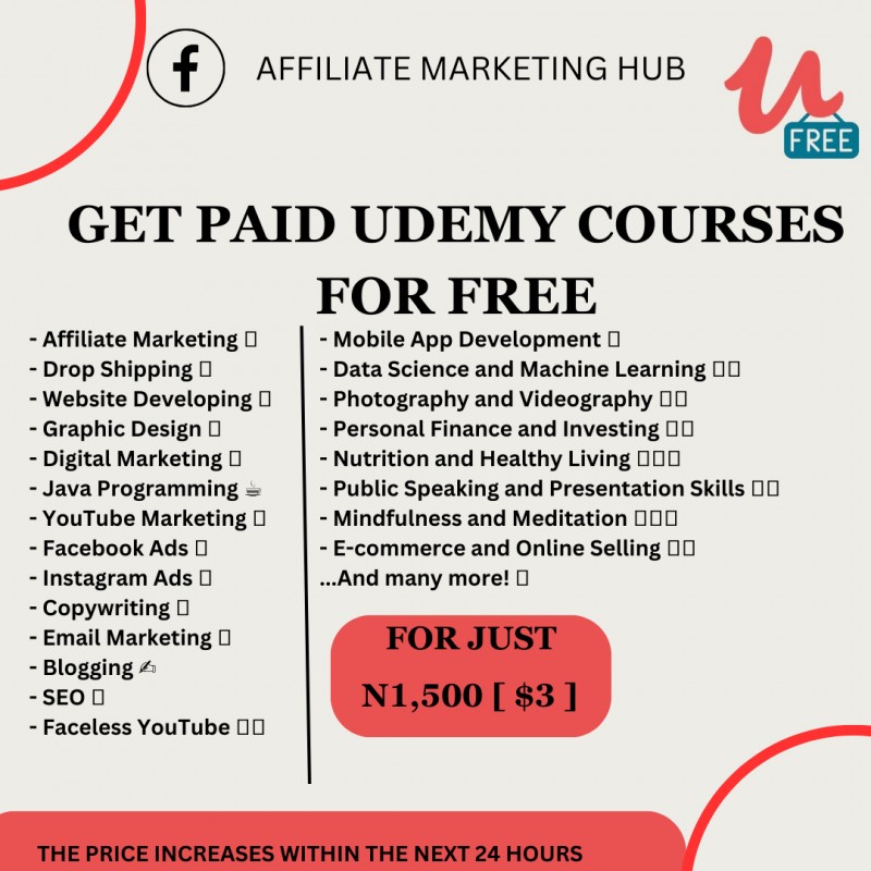 Buy FREE UDEMY COURSES by Folorunso Mayowa on Selar