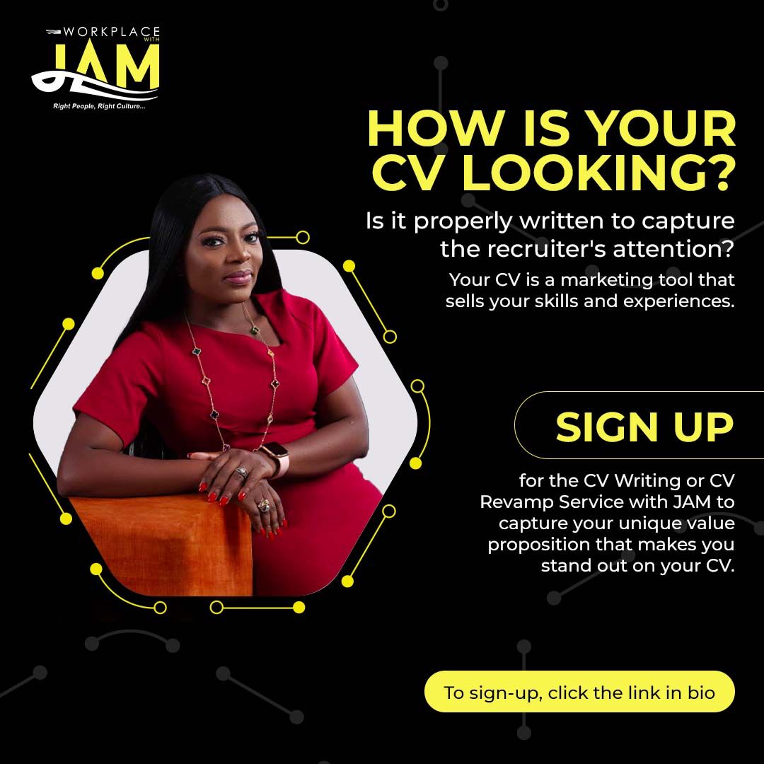 Buy WorkplacewithJAM CV Writing/Revamp Service by Solutions by JAM on Selar