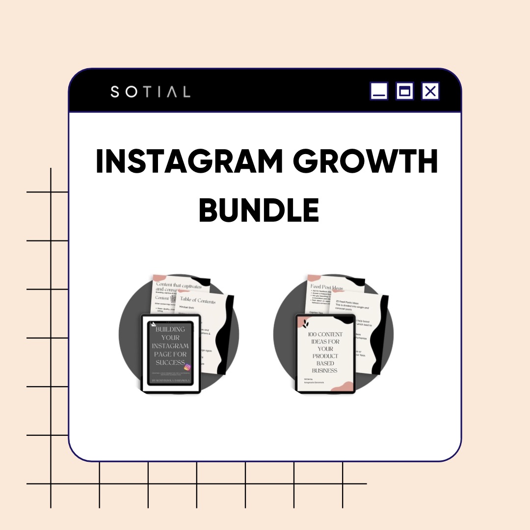 Buy Instagram Growth Bundle by Konyinsola Daramola on Selar