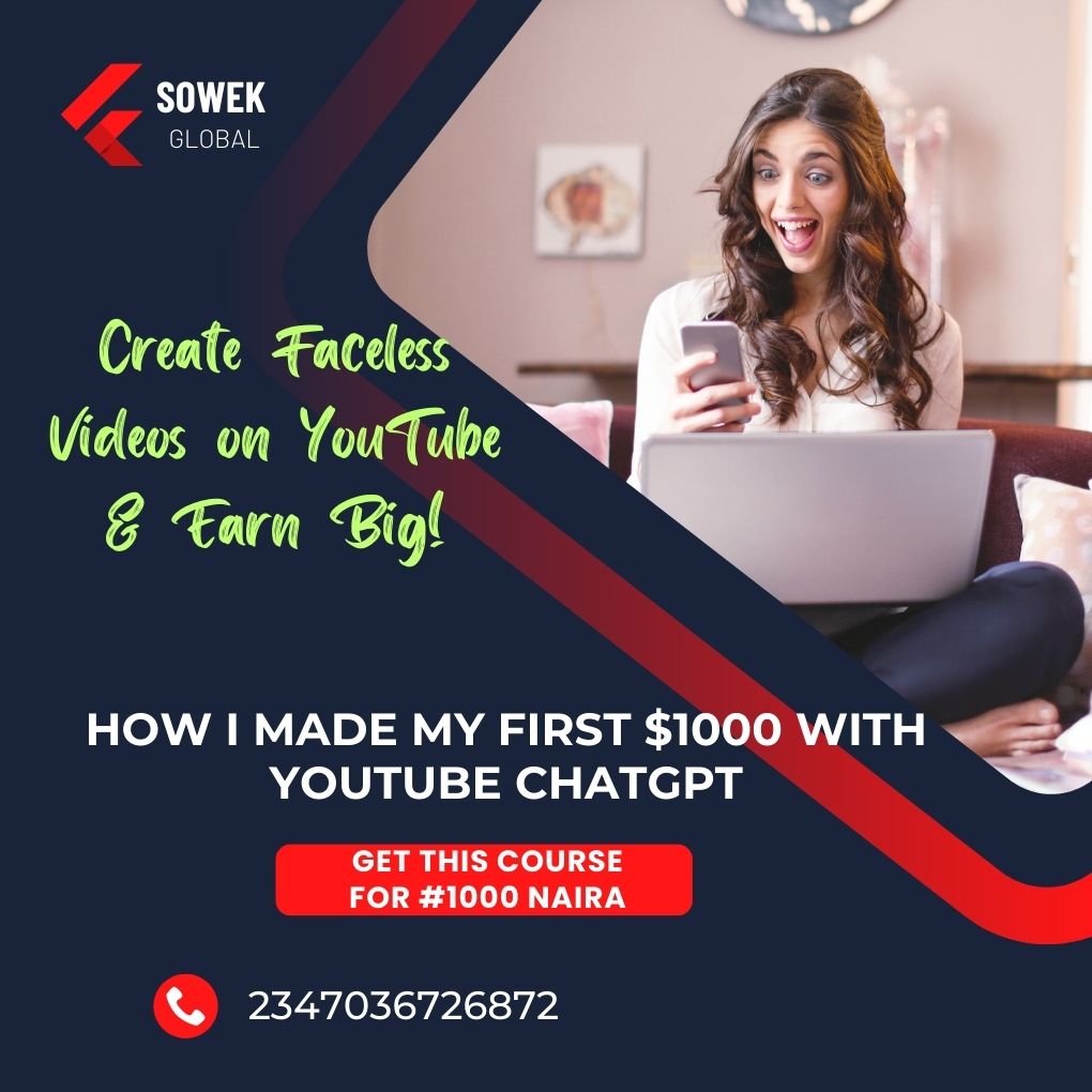 Buy HOW I MADE $1000 CREATING FACELESS VIDEOS ON YOUTUBE WITH CHATGPT ...