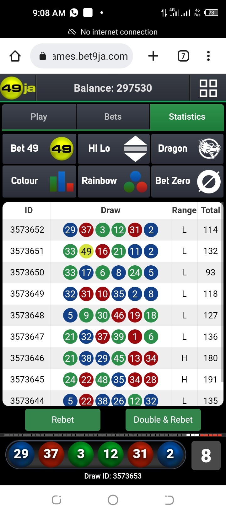 Buy 49ja No winning colour Signal by STAKE & WIN on Selar