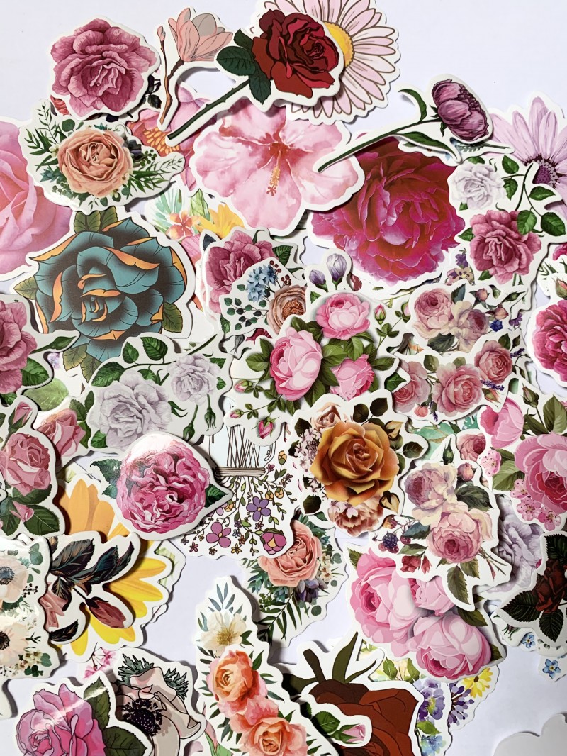 Buy Flower and motivational quotes stickers by Stationery land on Selar