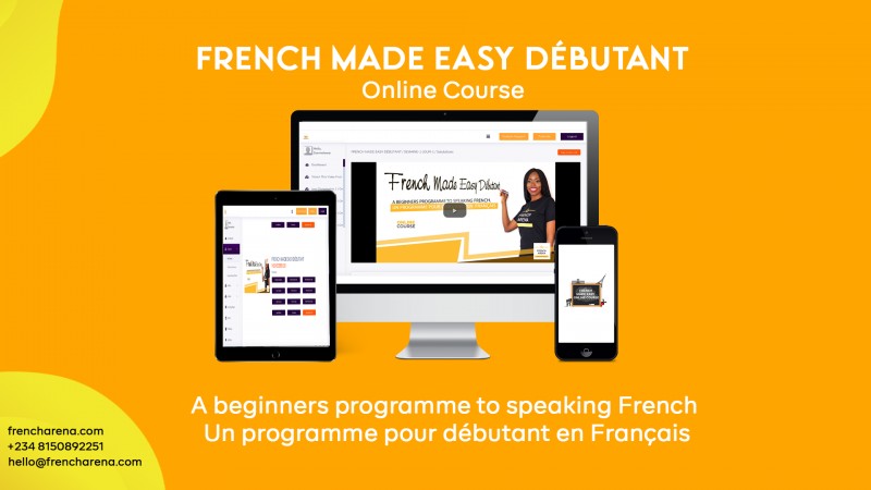 Buy French Made Easy Débutant Online Course (A1) by French Arena on Selar