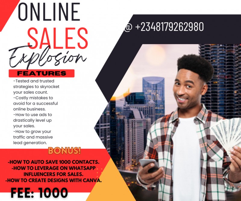 Buy Online sales explosion course blueprint. by Tehila Davids on Selar