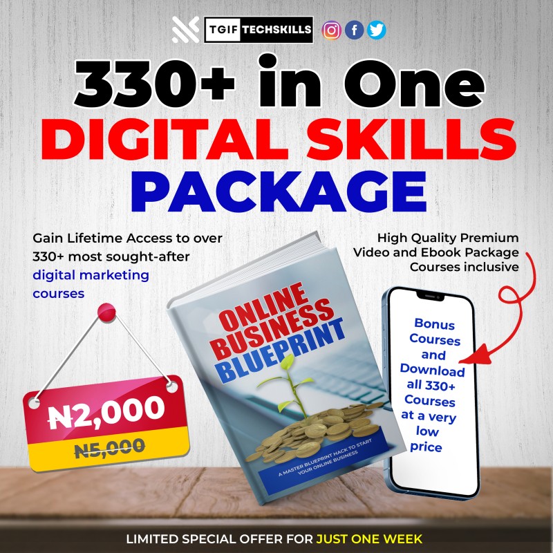 Buy 330+ in One Digital Skills Package by Oluwafemi Tanimowo on Selar