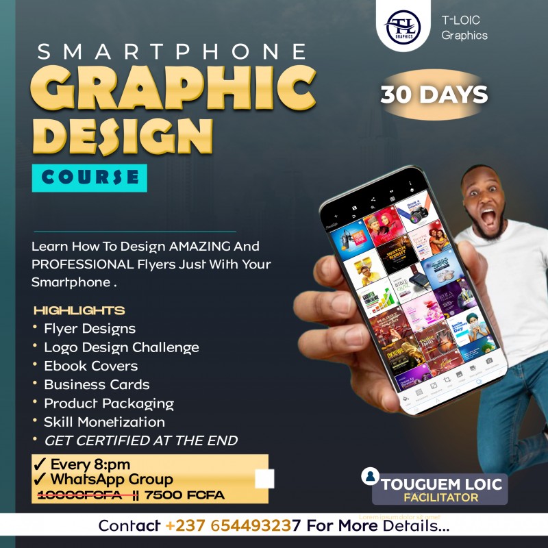 Buy SMARTPHONE GRAPHIC DESIGN COURSE by TOUGUEM LOIC on Selar.co