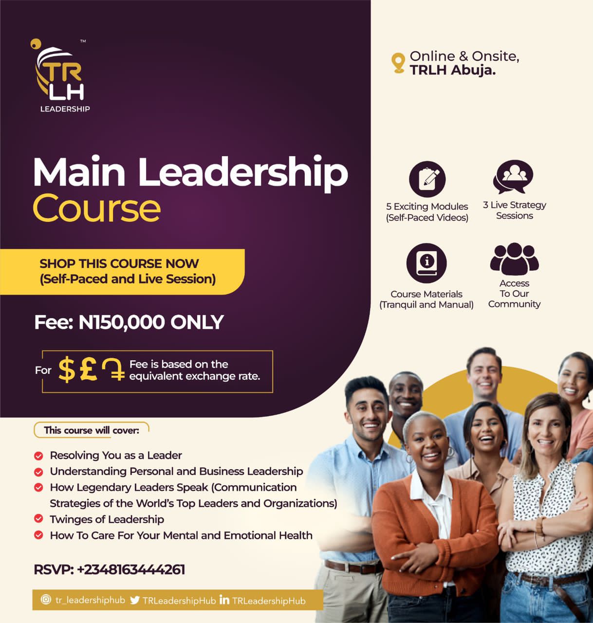 Buy Leadership Course Program by TRLEADERSHIP HUB on Selar