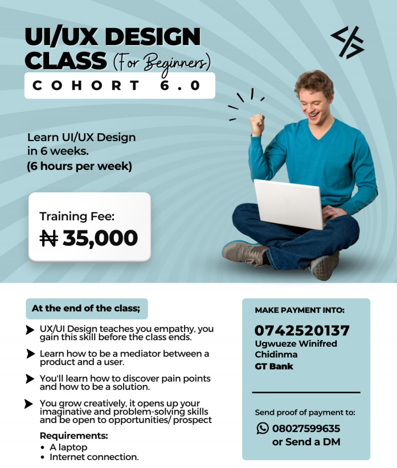 Buy UI/UX Design. by Ugwueze Winifred Chidimma on Selar