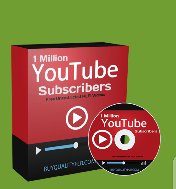 Buy 1 Million YouTube Subscribers Free Unrestricted PLR Videos by Tech ...