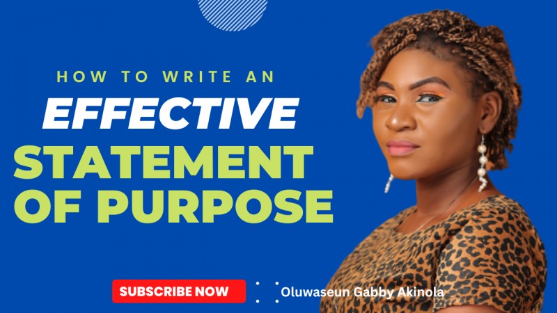 Buy Statement of Purpose Writing Service by Oluwaseun Owolabi on Selar