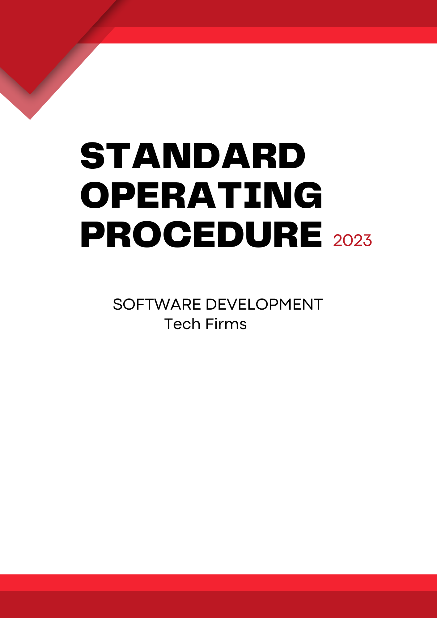Buy Standard Operating Procedure for Software Development by The HR Hub ...