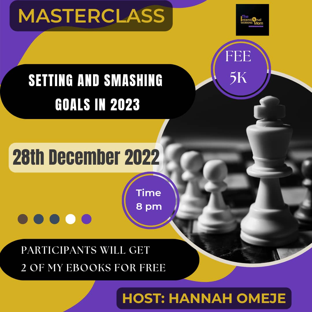 Buy Goal Setting Masterclass by Hannah Oluwatoyin Omeje on Selar