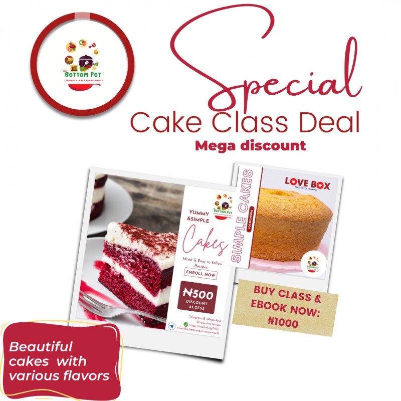 Buy COMBO SALE- BASIC CAKE CLASS PLUS SIMPLE CAKES FOR BEGINNERS EBOOK ...