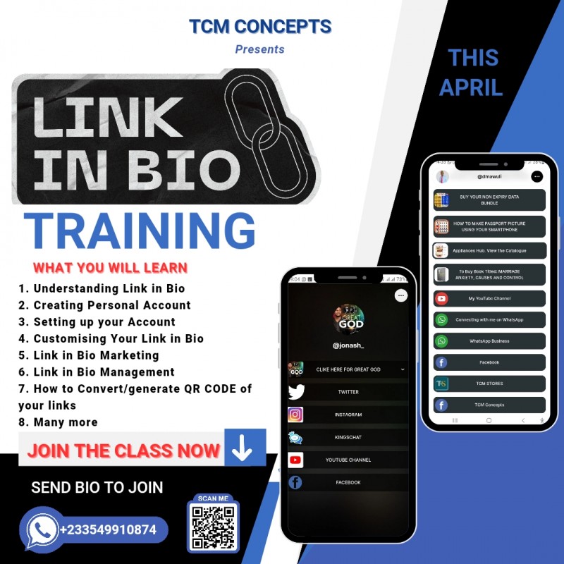 Buy LINK IN BIO MASTERCLASS by Mawuli Komla Dzreke on Selar