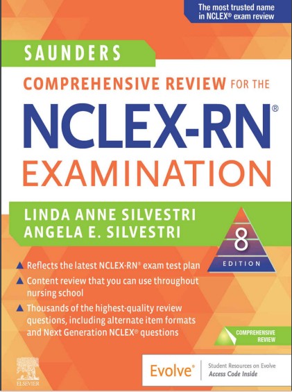 Buy Saunders Comprehensive Review for the NCLEX-RN® Examination 8th Edition by NCLEX Guide on Selar