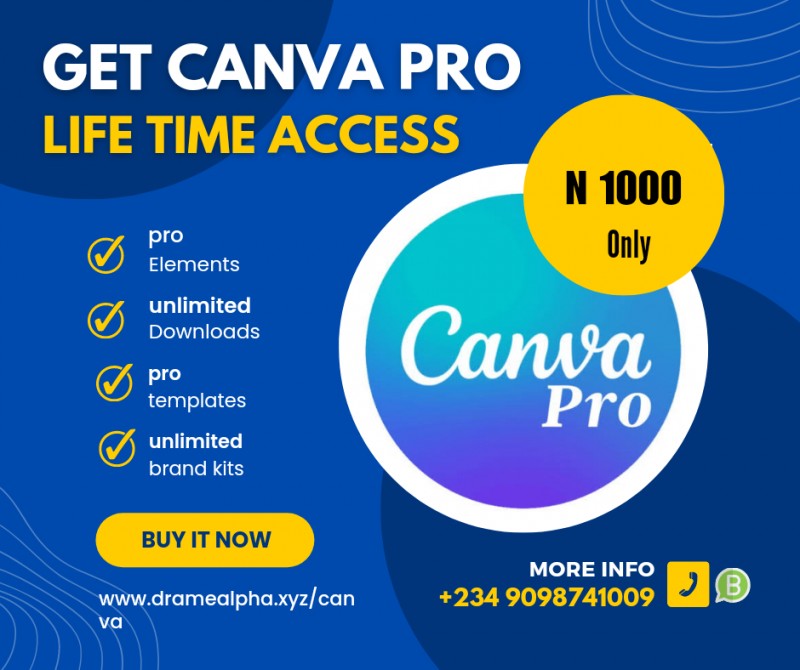 Buy CANVA PRO by Drame Alpha on Selar