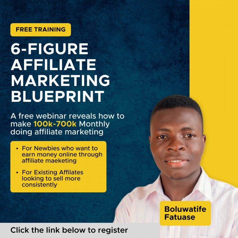 Buy 6-Figure Affiliate Marketing Blueprint by Boluwatife Fatuase on Selar