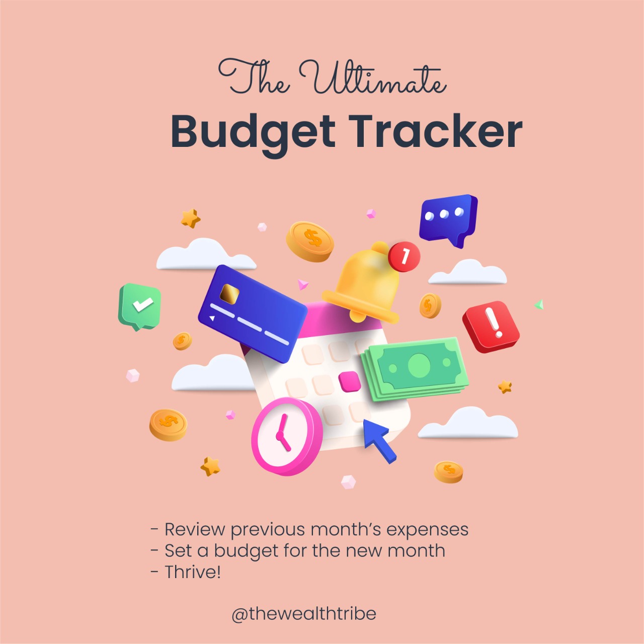Buy Customizable Budget Tracker by The Wealth Tribe on Selar