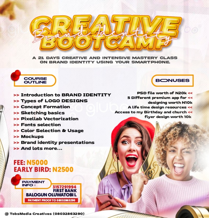 Buy CREATIVE LOGO BOOTCAMP CLB by Balogun oluwatobi on Selar