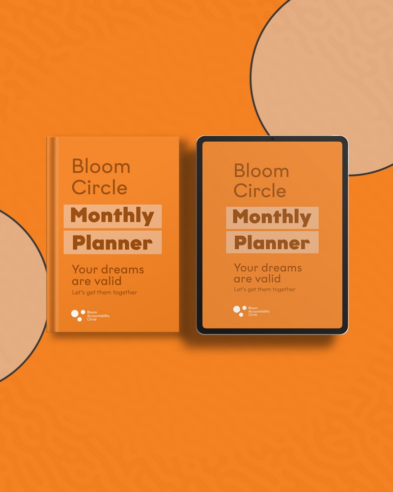 Buy Bloom Circle Monthly Planner by Oluwatoni komolafe on Selar
