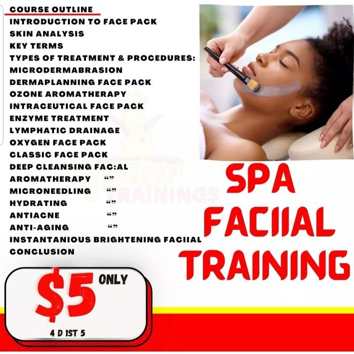 Buy Spa Facial Training by Edingor_Trainings on Selar