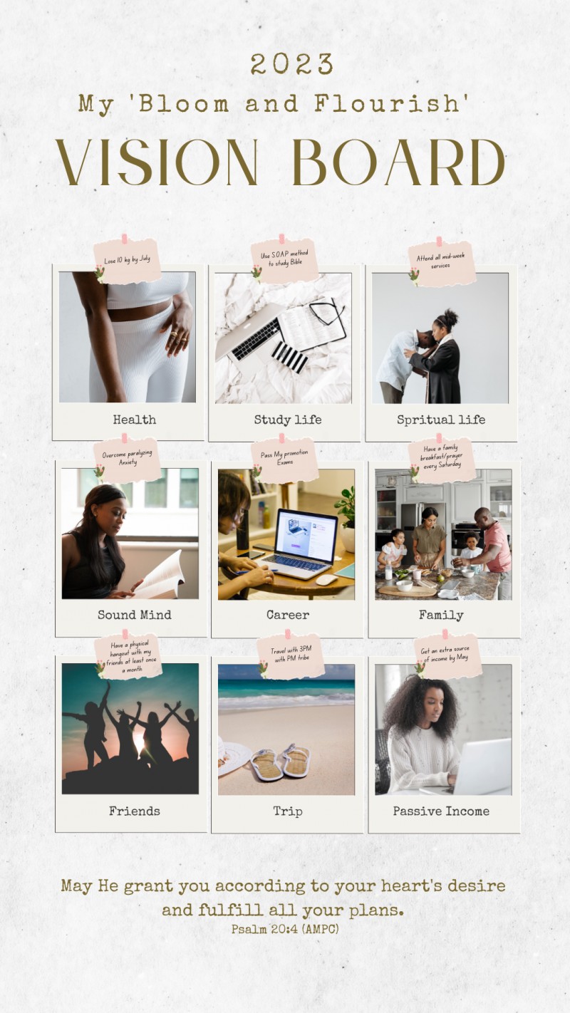 Buy Digital vision board template (PHONE) by Uchechukwu anyadiegwu on Selar
