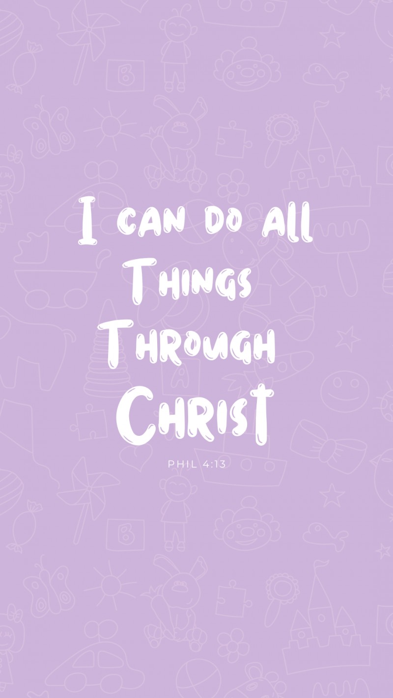 Buy I CAN DO ALL THINGS THROUGH CHRIST (purple) wallpaper for phone. by Uchechukwu anyadiegwu on ...