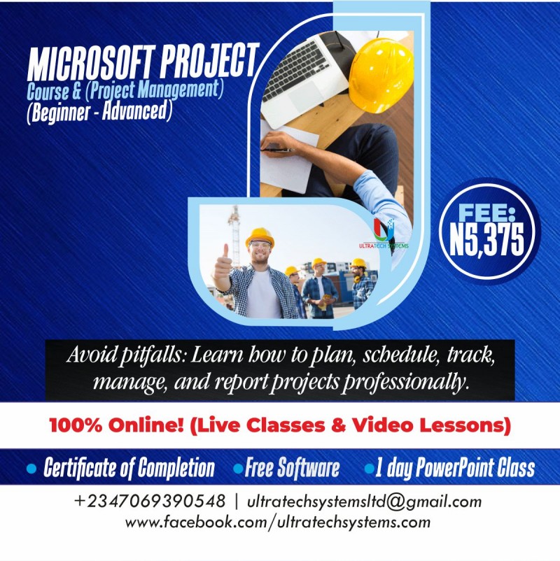 Buy Microsoft Project Competency Course by Ultra-Ukay Tech Systems on Selar