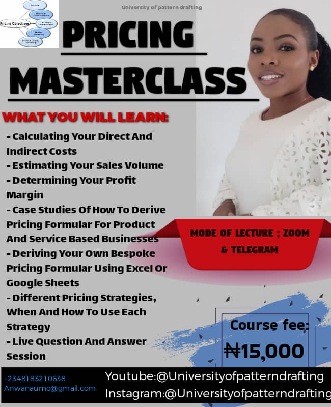 Buy PRICING MASTERCLASS by Anwana umo on Selar